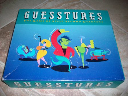 Guesstures (1990) - Board Game, Just Go Vintage