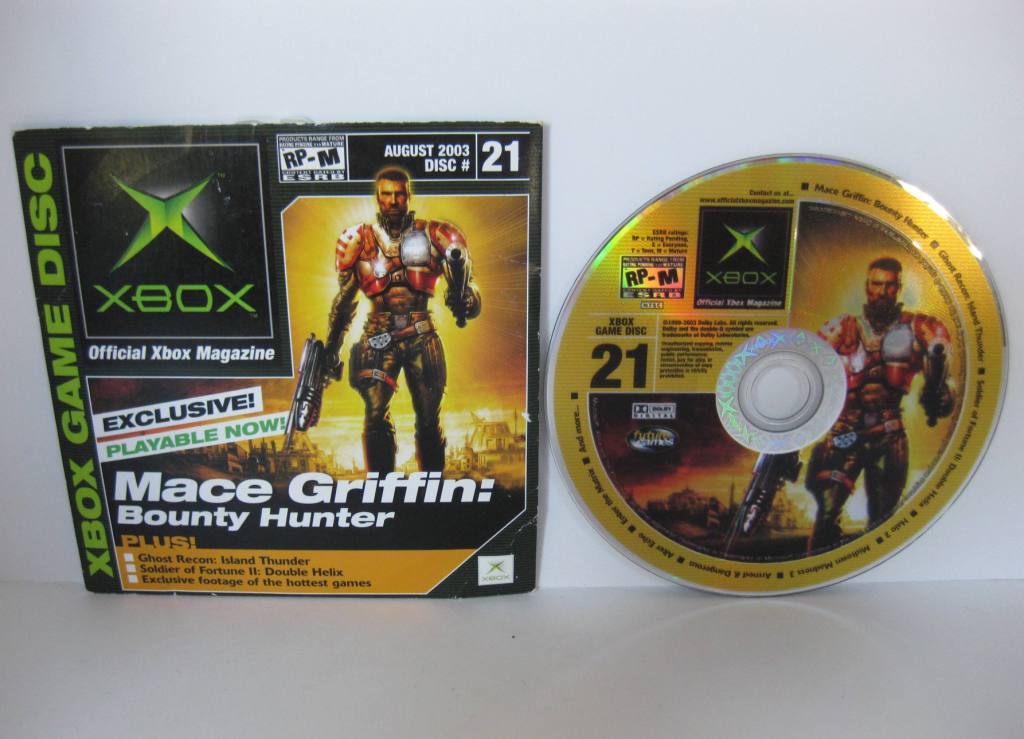 Xbox Demo Disc #21 Aug 2003 - Mace Griffin - Xbox Game, Just Go Vintage